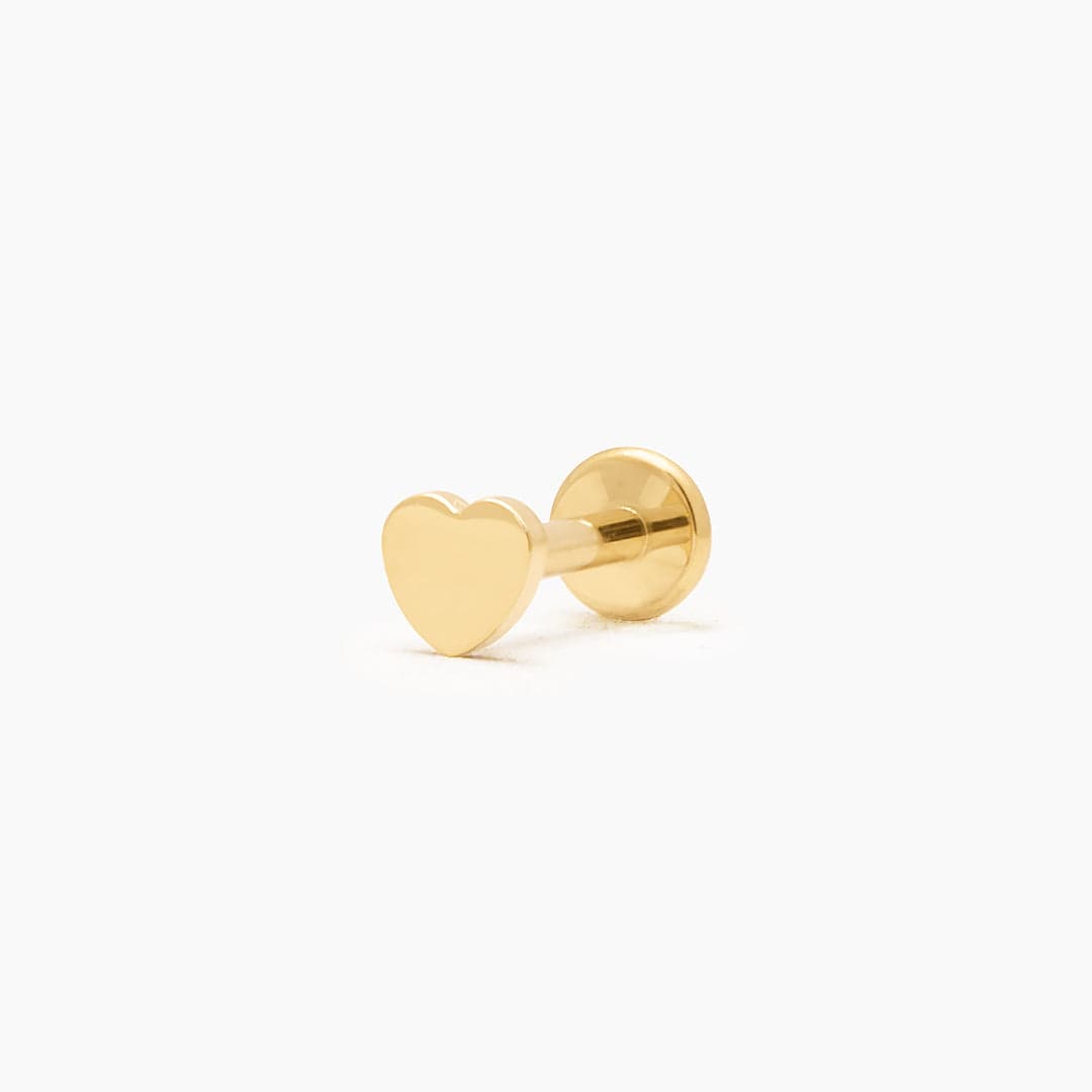CORAZON MINI PIERCING TITANIO - GOLD - WATERPROOF – Autentica