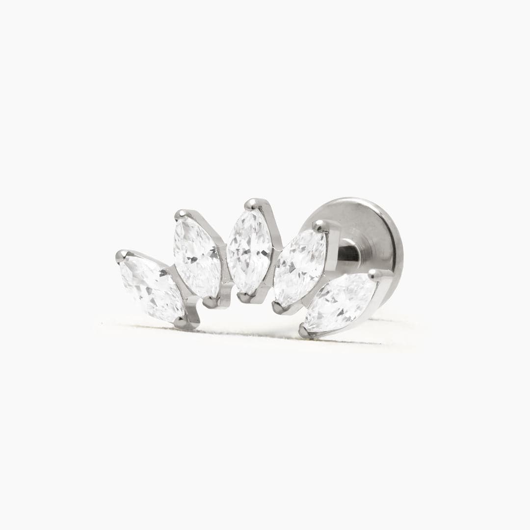 CROWN PIERCING TITANIO - SILVER - WATERPROOF – Autentica